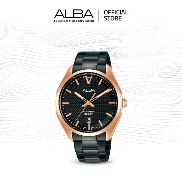 Jual ALBA Jam Tangan Pria AS9K68 Quartz Stainless Steel Hitam Watch ...