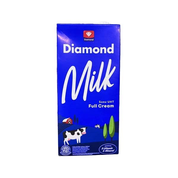 Jual DIAMOND MILK UHT FULL CREAM 1 LITER - SUSU | Shopee Indonesia