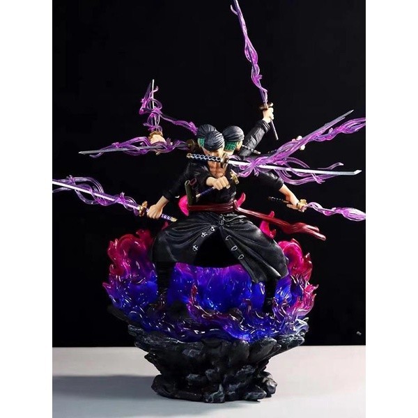 Jual Action Figure One Piece Roronoa Zoro Three Head 9 Katana Sword ...