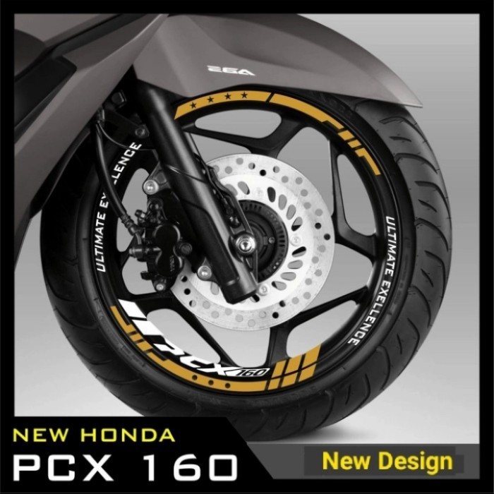 Jual Sticker Velg Pcx 160 Cutting Sticker 5 Pilihan Warna Pc 008 ...