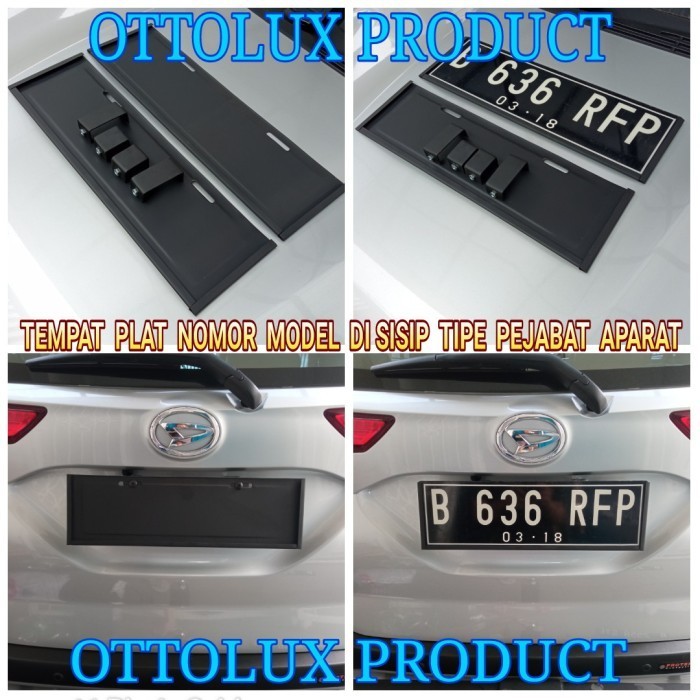 Jual Tempat plat nomor mobil Rapi model di sisip tipe Aparat Pejabat ...