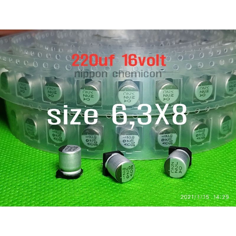 Jual Solid kapasitor capasitor elko elco SMD 220uf 16v 220 uf 16volt ...