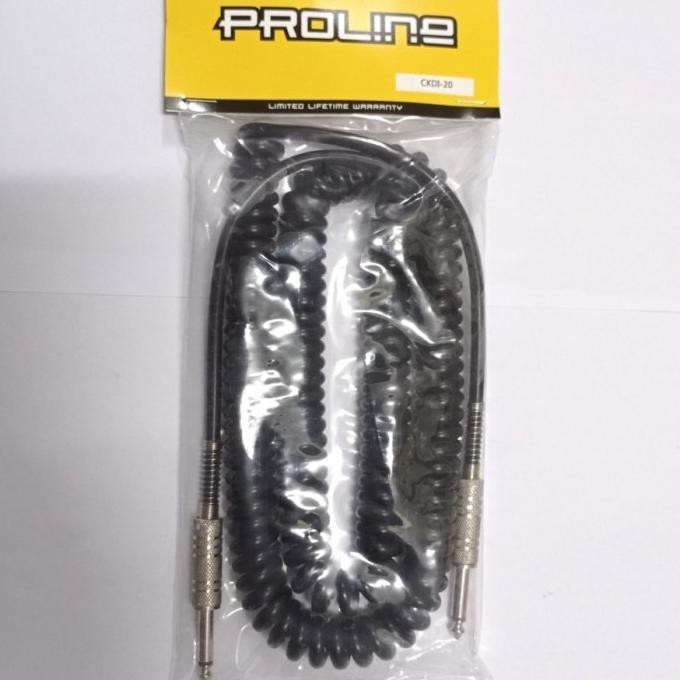 Jual Baru Cable Jack Guitar Gitar Proline Spiral CKDI-20 6.5 Meter ...