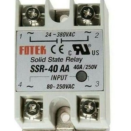 Jual SSR 40AA Solid State Relay 40Ampere AC control AC Single Phase | Shopee Indonesia