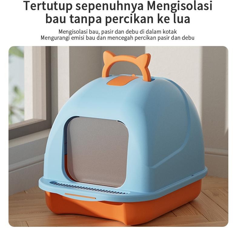 Jual Bisa COD DL Tempat Pasir Kucing PINTU OTOMATIS TERBUKA Cat Litter ...