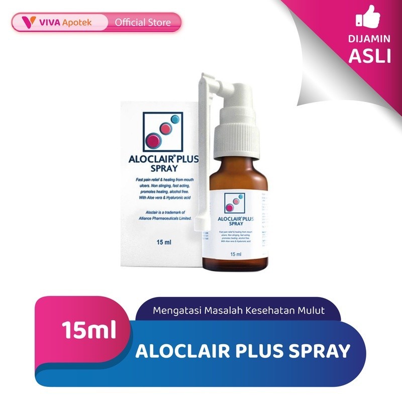 Jual Aloclair Plus Spray Mengatasi Sariawan & Luka Rongga Mulut (15 ml ...