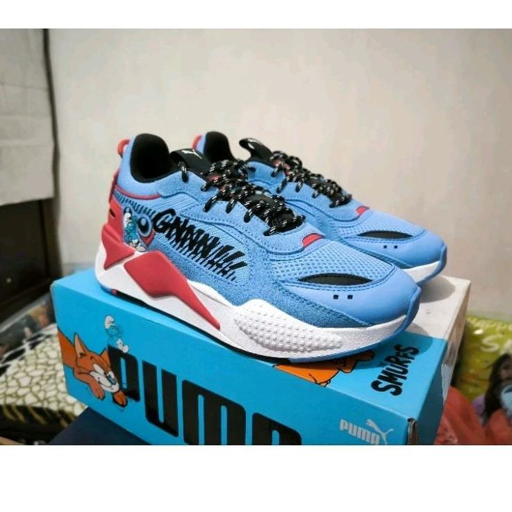 Jual Sepatu Puma RS X The Smurfs (100% ORI) 41 | Shopee Indonesia