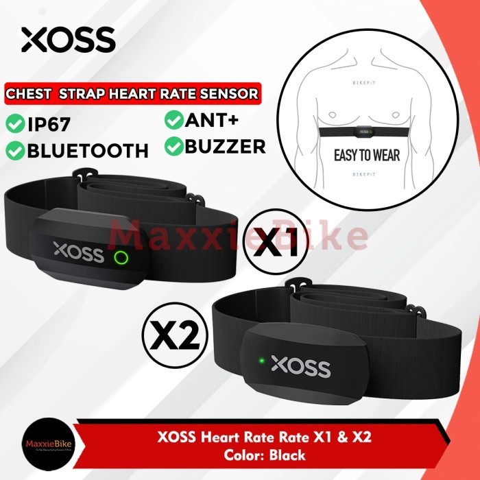 Jual Xoss X1 Heart Rate Sensor Strap Chest Monitor Sensor Jantung Dada ...