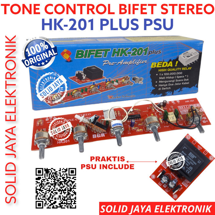 Jual TONE CONTROL BIFET HK-201 STEREO HK 201 HK201 PLUS PSU REGULATOR BELL | Shopee Indonesia