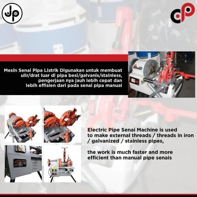 Jual Mesin Senai Pipa Listrik 1/2" - 2" Cp | Pipe Threading Machine 2 ...