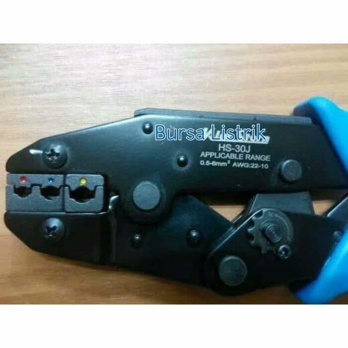 Jual TANG PRESS SKUN INSULATED 0.5 - 6 MM CRIMPING TOOL HS30J | Shopee ...