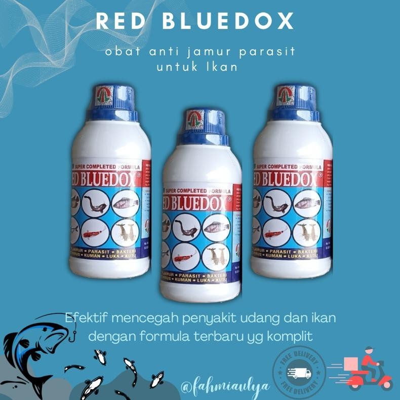 Jual RED BLUEDOX (250 mL) | Obat ikan anti jamur parasit | Shopee Indonesia