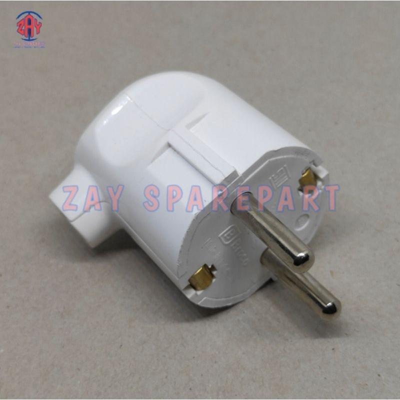 Jual Steker Arde Broco Putih 13312 Model L Bengkok Bulat White | Shopee ...