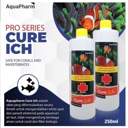 Jual Aquapharm Cure ich (obat ws/parasite) reef safe 250 ML | Shopee ...