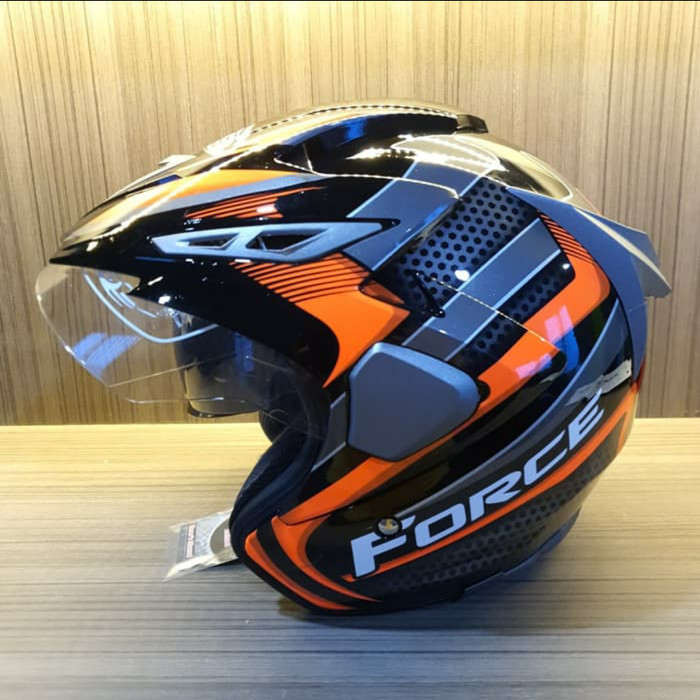 Jual Helm - Helm Half Face Dewasa Double Visor Anti Pecah Sni Force ...