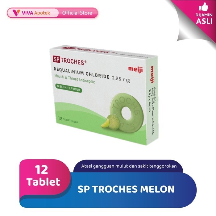 Jual SP Troches Melon Meredakan Infeksi Tenggorokan (12 Tablet ...