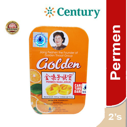 Jual Golden Permen Rasa Jeruk Isi 2 Blister 12 Tablet / Permen ...