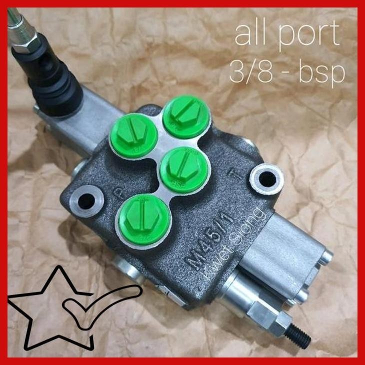 Jual [HMEB] HAND VALVE HIDROLIK HC M45 1TUAS DETENT PORT 3/8 ...