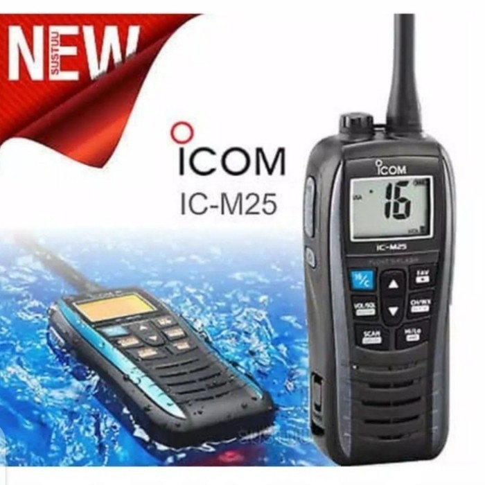 Jual ICOM IC M25 VHF MARINE TRANSCEIVER HANDYZ TALKY HT WA | Shopee ...