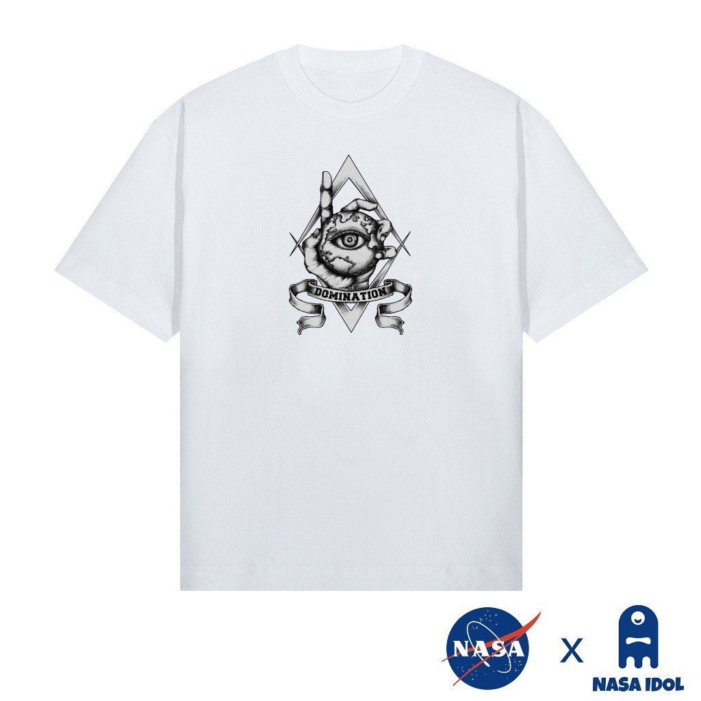 Jual NASA IDOL&Domination Ciptaan Bersama T-Shirt Kaos Oversize Hitam ...