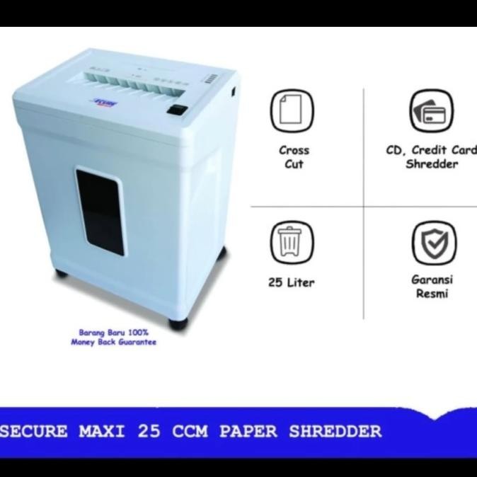 Jual Mesin Penghancur Kerta Secure Maxi 25Ccm | Shopee Indonesia