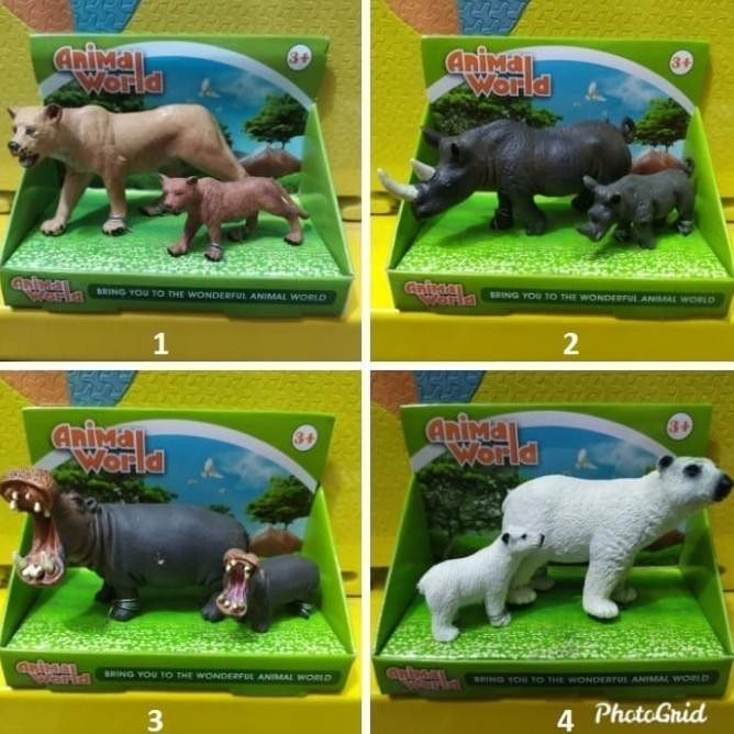 Jual Mainan Binatang Miniatur Singa Betina Maket Diorama Kebun Binatang ...