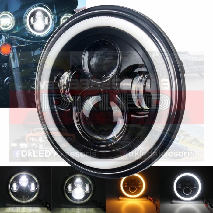 Jual LAMPU HEADLAMP DAYMAKER 7 INCHI 55 WATT MOBIL JEEP JIMNY RUBICON | Shopee Indonesia