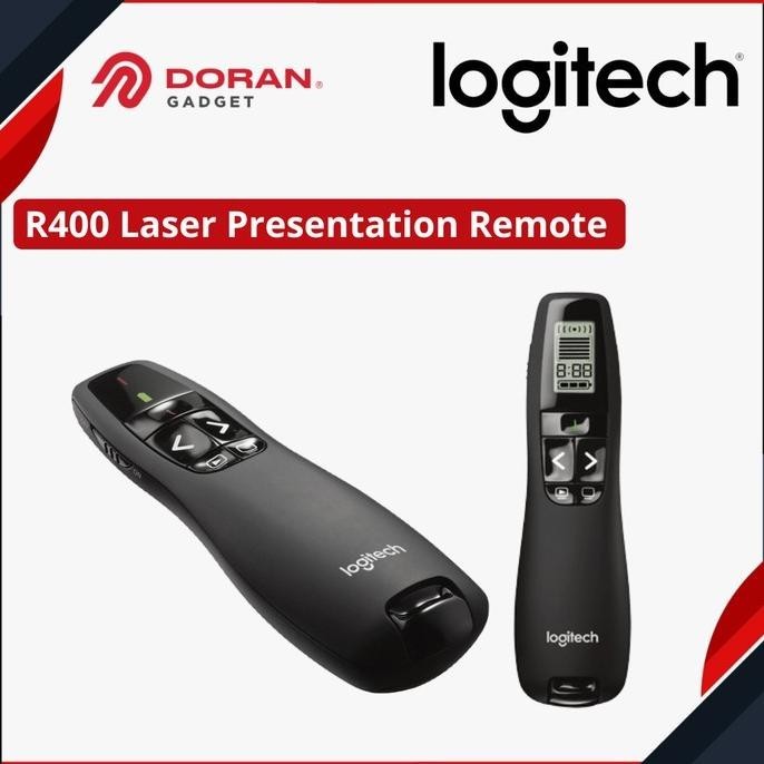 Jual Logitech Wireless Presenter R400 Remote Control Laser Pointer | Shopee Indonesia