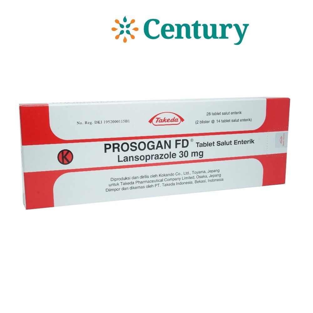 Jual PROSOGAN FD 30 MG 1 STRIP ISI 14 TABLET / LANSOPRZOLE / TUKAK ...