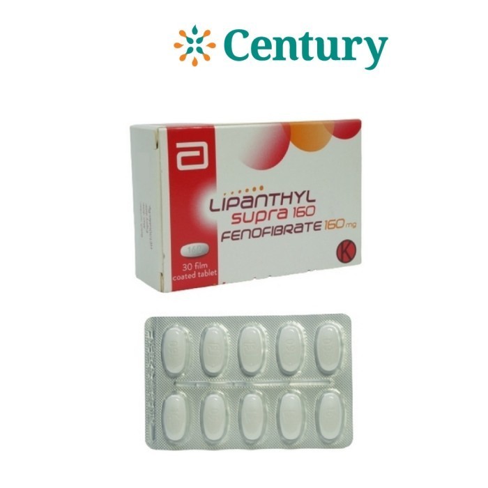 Jual LIPANTHYL SUPRA 160 MG 1 BLISTER ISI 10 TABLET / FENOFIBRATE ...