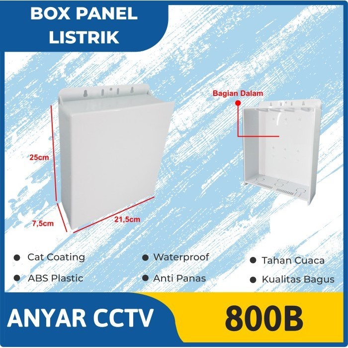 Jual Box Panel Listrik Outdoor 800B || Waterproof ( 25 x 21.5 x 7,5 ...