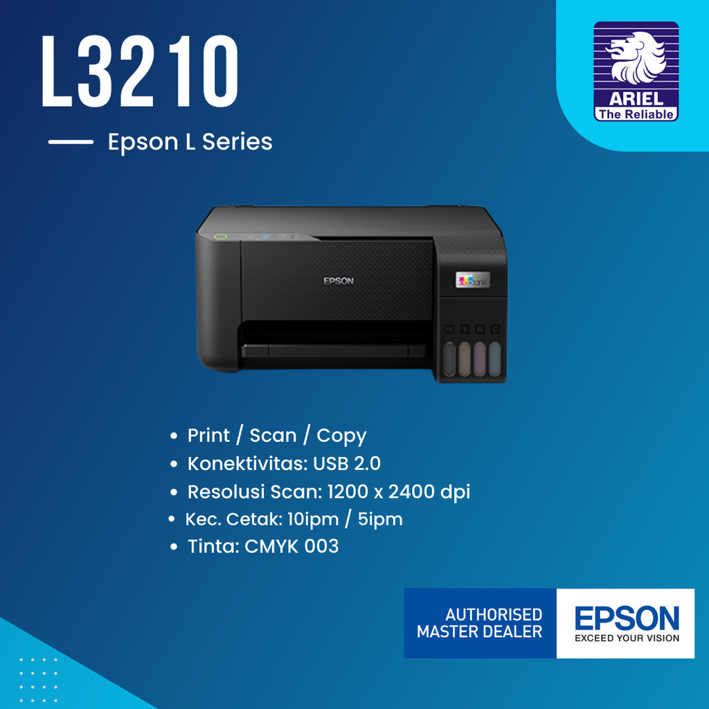 Jual Printer Epson EcoTank L3210 Print/Scan/Copy A4 InkTank | Shopee ...