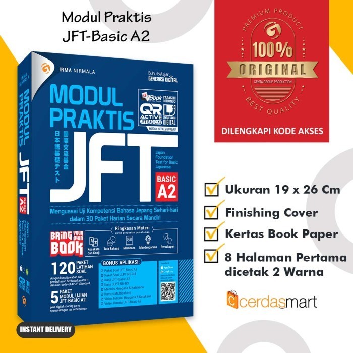 Jual Buku Uji Kompetensi Bahasa Jepang - Modul Praktis Jft Basic A2 Original Dan Terpercaya ...