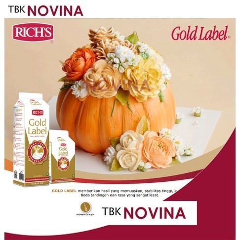 Jual GOLD LABEL WHIPPED CREAM RICH / WHIPPING CREAM RICH'S 500GR / WHIP ...