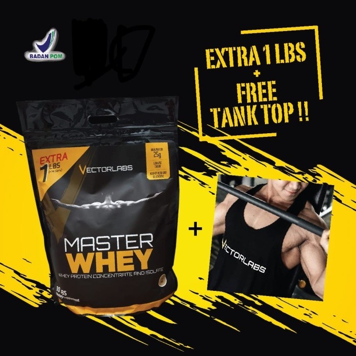 Jual Master WHEY 11 lbs protein powder suplement fitness elite muscle ...