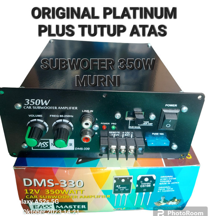 Jual Dms 330 Dms330 Platinum Car Subwofer Mobil 12V 12Volt Sub Wofer ...