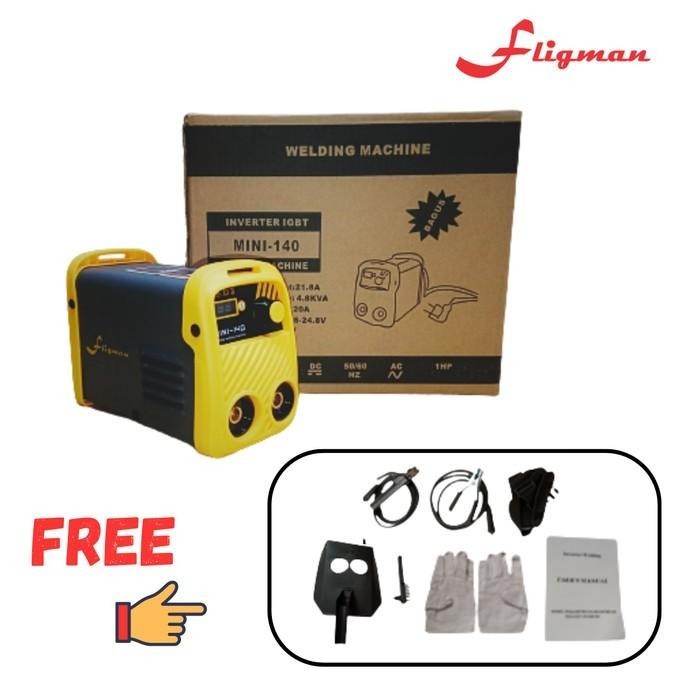 Jual COD !!! FLIGMAN MESIN LAS LISTRIK IGBT 140 MINI TRAFO LAS MMA 450 WATT | Shopee Indonesia