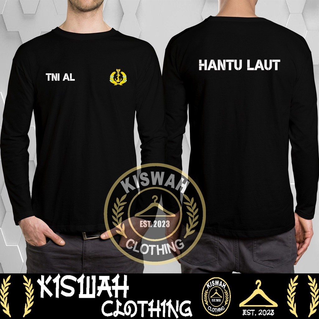 Jual Kaos Tshirt TNI AL Tentara Angkatan Laut Hantu Laut Lengan Panjang Baju Distro | Shopee ...