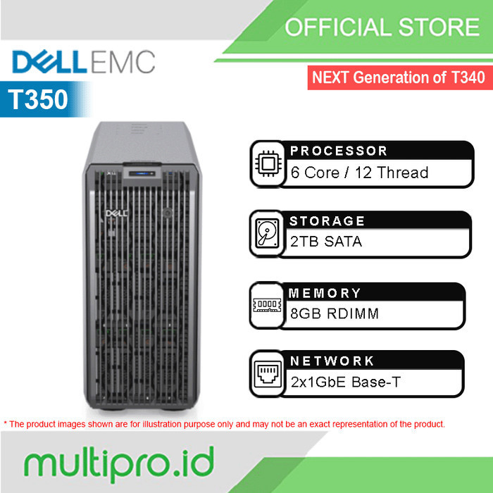 Jual Server Dell T350 Xeon E-2336 8GB 2TB SATA PowerEdge | Shopee Indonesia