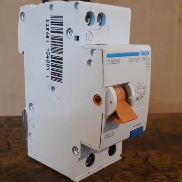 Jual ELCB RCCB MCB ANTI KONTAK HAGER 25 AMPERE 25A CD625B | Shopee Indonesia