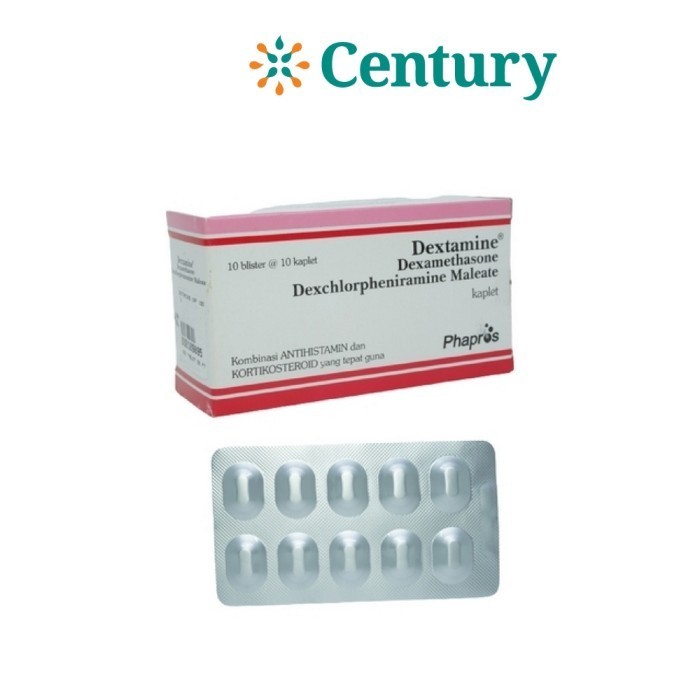 Jual DEXTAMINE CAP 100'S 1 STRIP ISI 10 CAP / DEXAMETHASONE / RADANG ...
