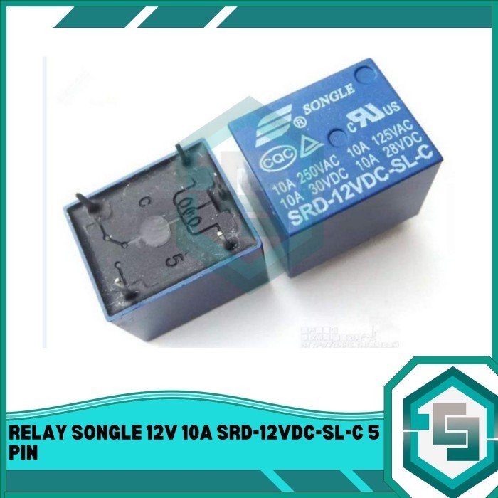 Jual Relay Songle 12V 10A Srd-12Vdc-Sl-C 5 Pin | Shopee Indonesia
