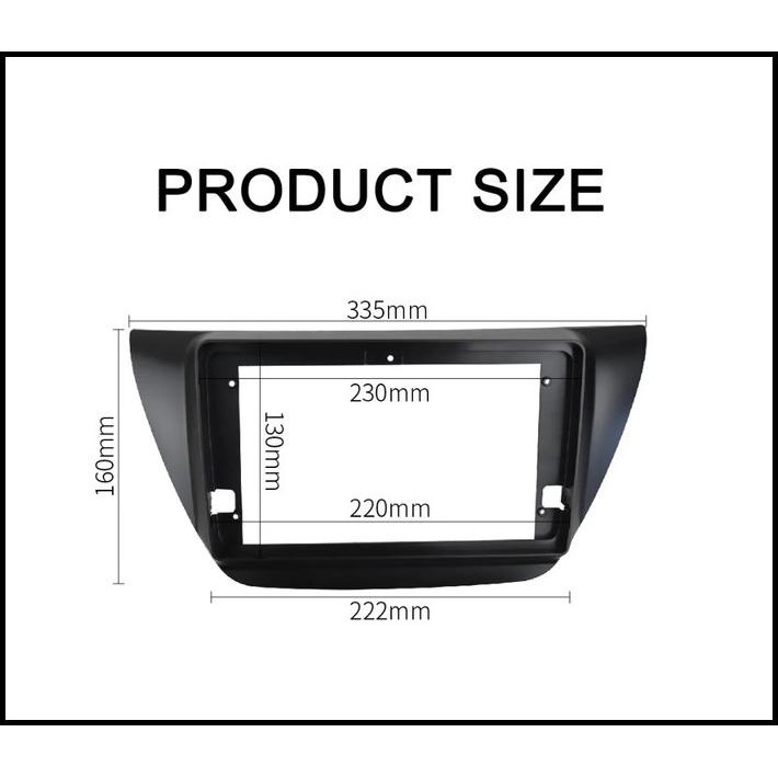 Jual TERMURAH FRAME HEAD UNIT ANDROID 9 INCH MITSUBISHI LANCER IX 2006 ...