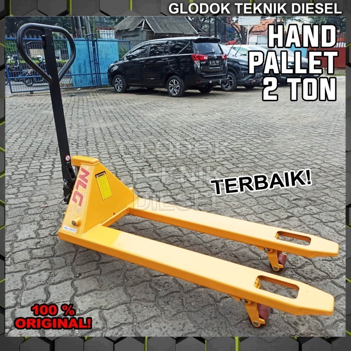 Jual Hand Pallet HandPallet Truck 2 TON Hand Stacker LIFT 2000 KG Roda PU | Shopee Indonesia