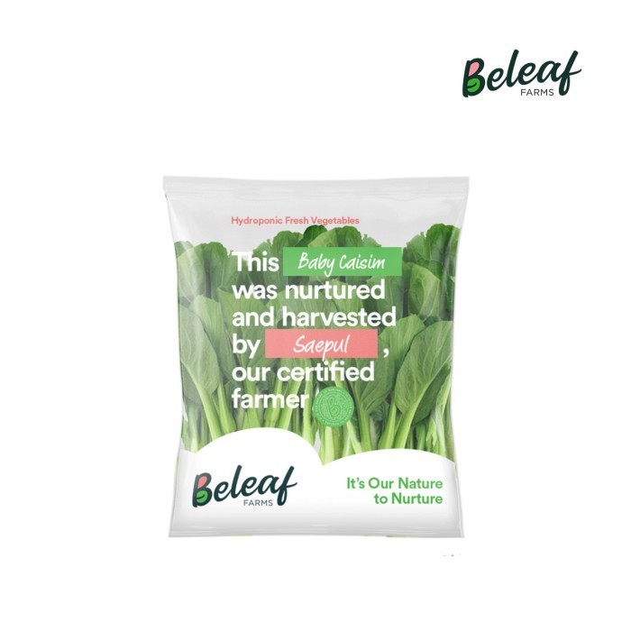 Jual Beleaf Farms Baby Caisim Hidroponik 200 gram | Shopee Indonesia