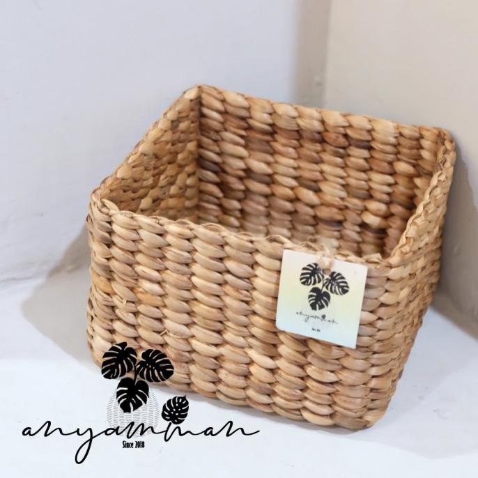 Jual Kotak/Box Anyaman Enceng Gondok Untuk Hampers/ Kotak Hampers 1Bh ...