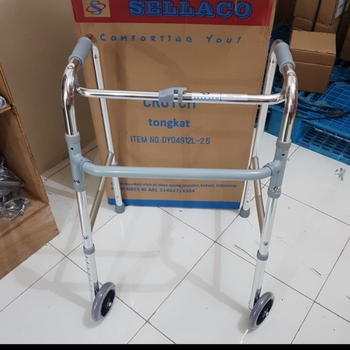 Jual Walker Roda Sella Tongkat Jemuran Sella alat bantu Jalan Lansia ...