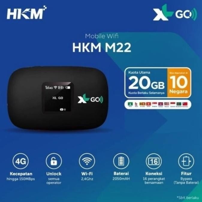 Jual BARANG TERLARIS Modem Wifi XL GO IZI HKM M22 4G LTE Bypass ...