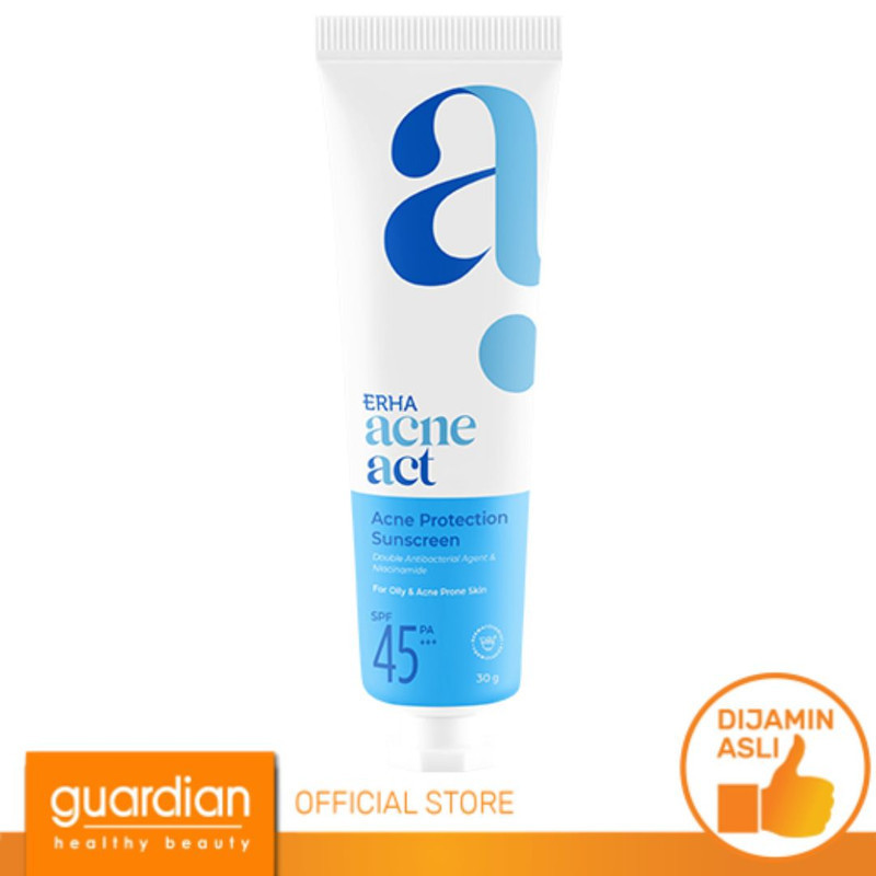 Jual Erha Acneact Acne Protection Sunscreen SPF 45 PA+++ 30Gr | Shopee ...