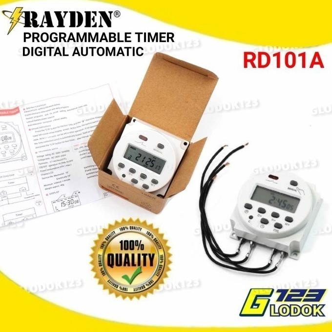 Jual Model Baru Digital Timer Otomatis AC220V 16A RD101A RAYDEN - Tanpa Bubble ~ | Shopee Indonesia